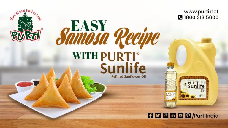 Easy Samosa Recipe with Sunlife Refined Sunflower Oil | Purti