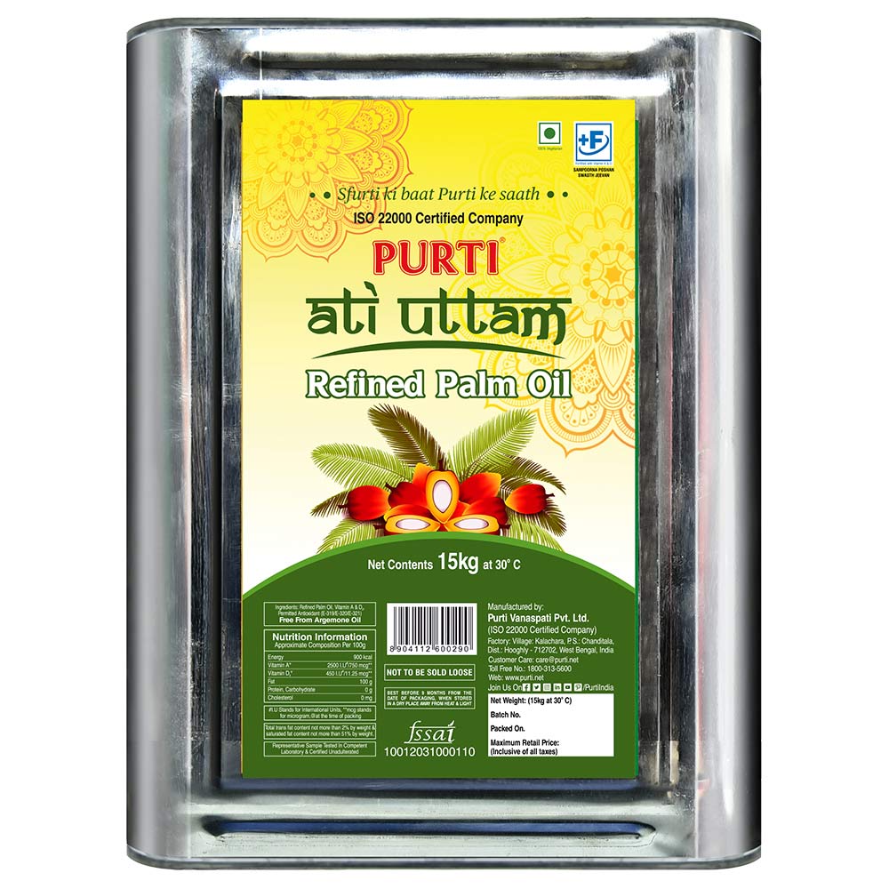 Purti Ati Uttam 15kg Tin - Purti